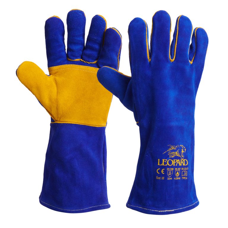 Premium Blue Welder Gauntlets – MHS International
